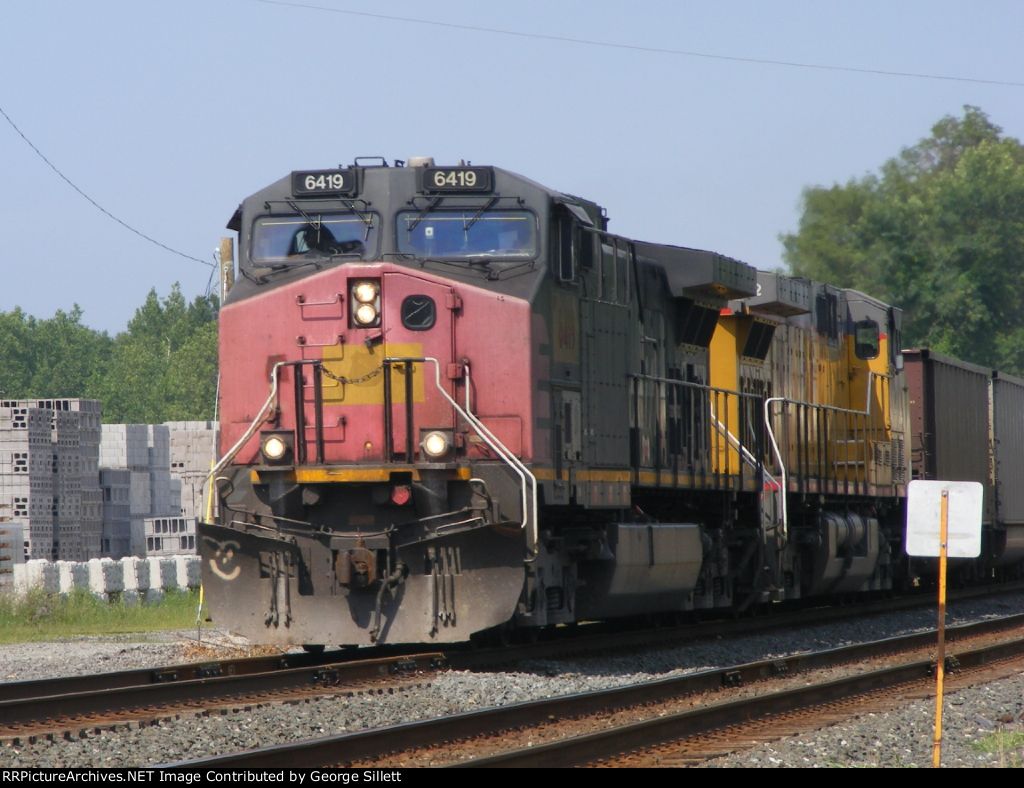 UP 6419 in its ex SP paint